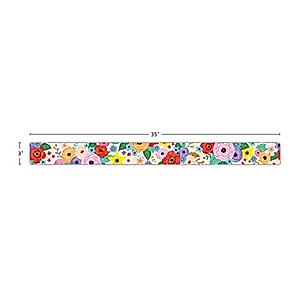 Teacher Created Resources Wildflowers Straight Border Trim, 35 Feet