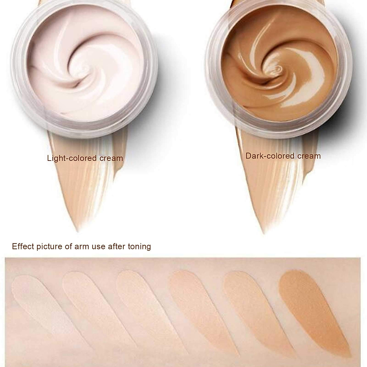 Tattoo Concealer, 2pcs Makeup Body Birthmark Scar Spots Cover Cream Water Proof Two Colors Cover Up Concealer Set Use on Body for Men and Women