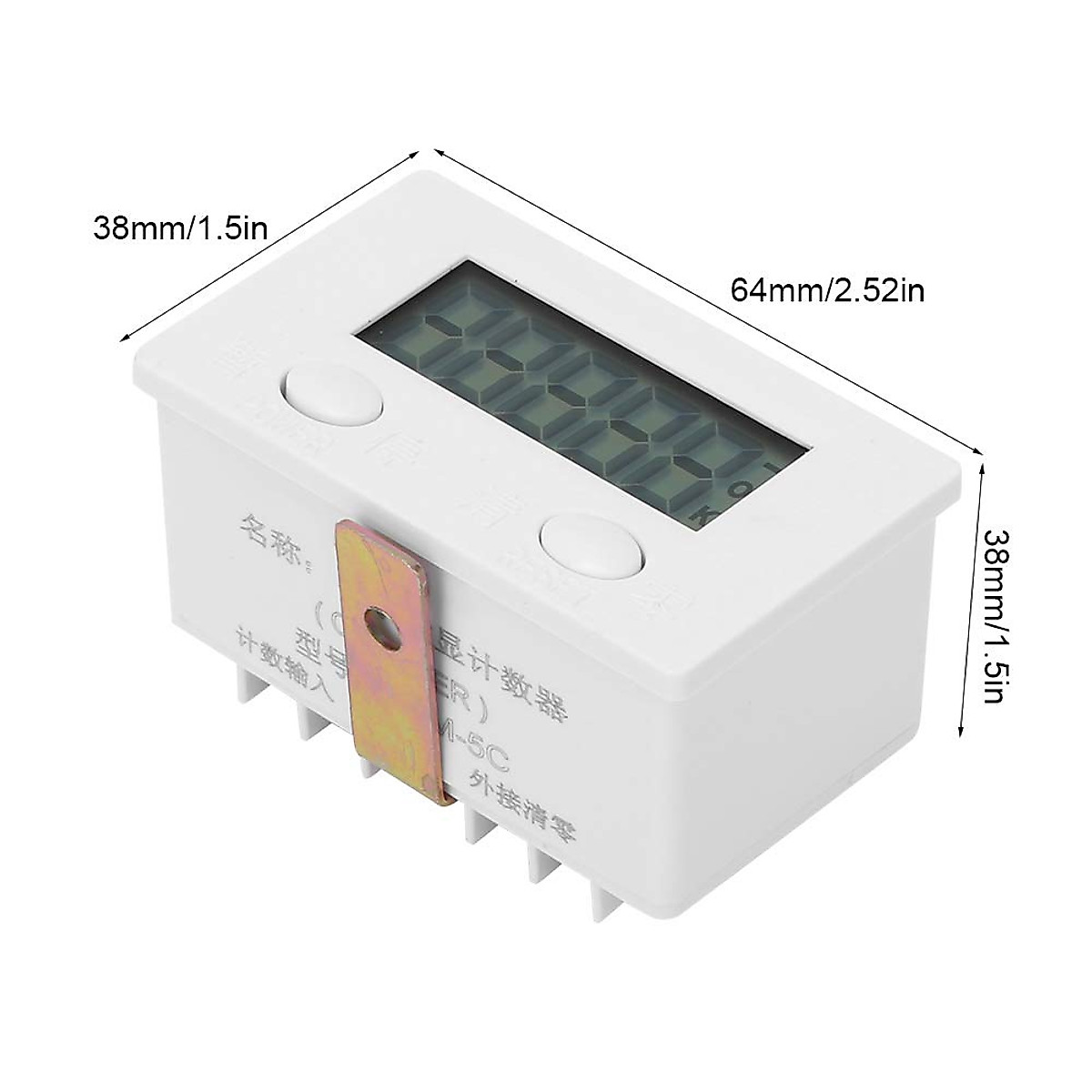 Garosa Tally Counter Digital Counter 5 Digit 0~99999 LCD Display Electronic Tally Counter Digit Number Lap Counter