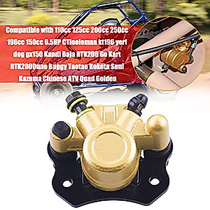 MWMNUN Brake Caliper 110cc 125cc 200cc 250cc 196cc 150cc 6.5HP CTieoleman kt196 yerf dog gx150 Kandi Baja RTK200 Go Kart RTK200Dune Buggy Taotao Roketa Sunl Kazuma Chinese ATV Quad Golden
