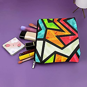 jarenap 2023 Zombie Halloween Theme, Linen Cosmetic Bag Travel Makeup Case,Dead Man Walking in Danger Scary Scene,Gift for Women Daughter Graduation Friendship Birthday Gifts,Red Sepia,9x7in