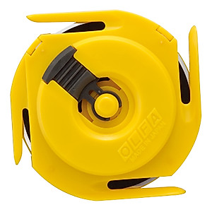 OLFA Chenille Cutter (CHN-1) - Multi-Purpose Rotary Blade Cutter w/ 24 Edges & 4 Sizes for Chenille Fabric, Crafts, Sewing, Quilting, Replacement Blade: OLFA CHB-1