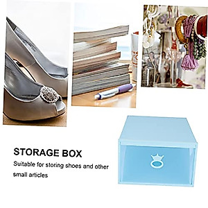 VALICLUD shoe storage box plastic shoe organizer shoe bins shoes display shoe Storage Cubes shoe rack for closet shoes drawer plastic shoe containers shoe organizers Storage rack porch