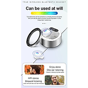 Loluka Invisible Earbuds LED Power Display Wireless Waterproof Touch Control Tiny Earbuds for Small Ears Bluetooth 5.0 Smallest for Music