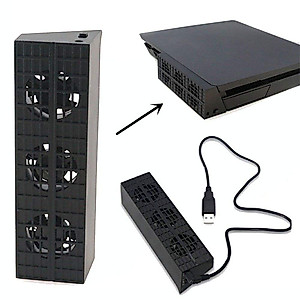 OSTENT External Cooling Fan Turbo Cooler Radiator for Sony Playstation 4 PS4 Slim Console