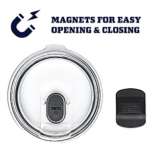 YETI Rambler 30 oz Tumbler, Stainless Steel, Vacuum Insulated with MagSlider Lid, Black Stone