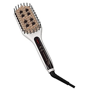 REMINGTON SHINE THERAPY Argan Oil & Keratin Infused Straightening Brush / Heated Styling Brush / Paddle Brush