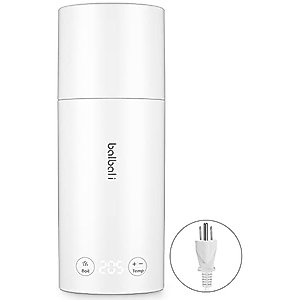 balbali Travel Kettle Electric Small 9 Preset Temp - Portable Kettle for Travel - Mini Hot Water Boiler/Maker/Warmer/Heater for Tea - Small Size One Cup Bottle/Thermos for Boil Water Single/Personal