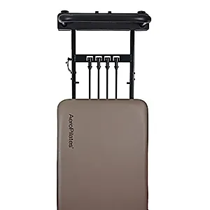 Stamina Products AeroPilates Reformer 651 Whole Body Resistance Workout Machine for Home Gym with 10 Inch Stand and Foldable Frame with Wheels