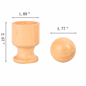 Montessori 3D Object Fitting Exercise with Tray Ball Egg with Cup and Cube with Box Montessori Infant Toys Materials for Toddlers Babies