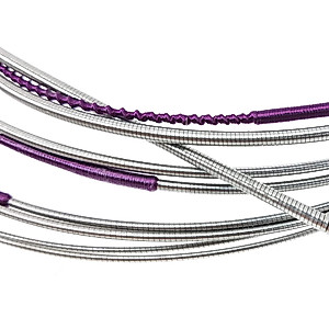 GHS Strings Medium Scale, 4-String Bass Precision Flats, Stainless Steel Flatwound, 35.5" Winding, Light (.045.095) (3120)