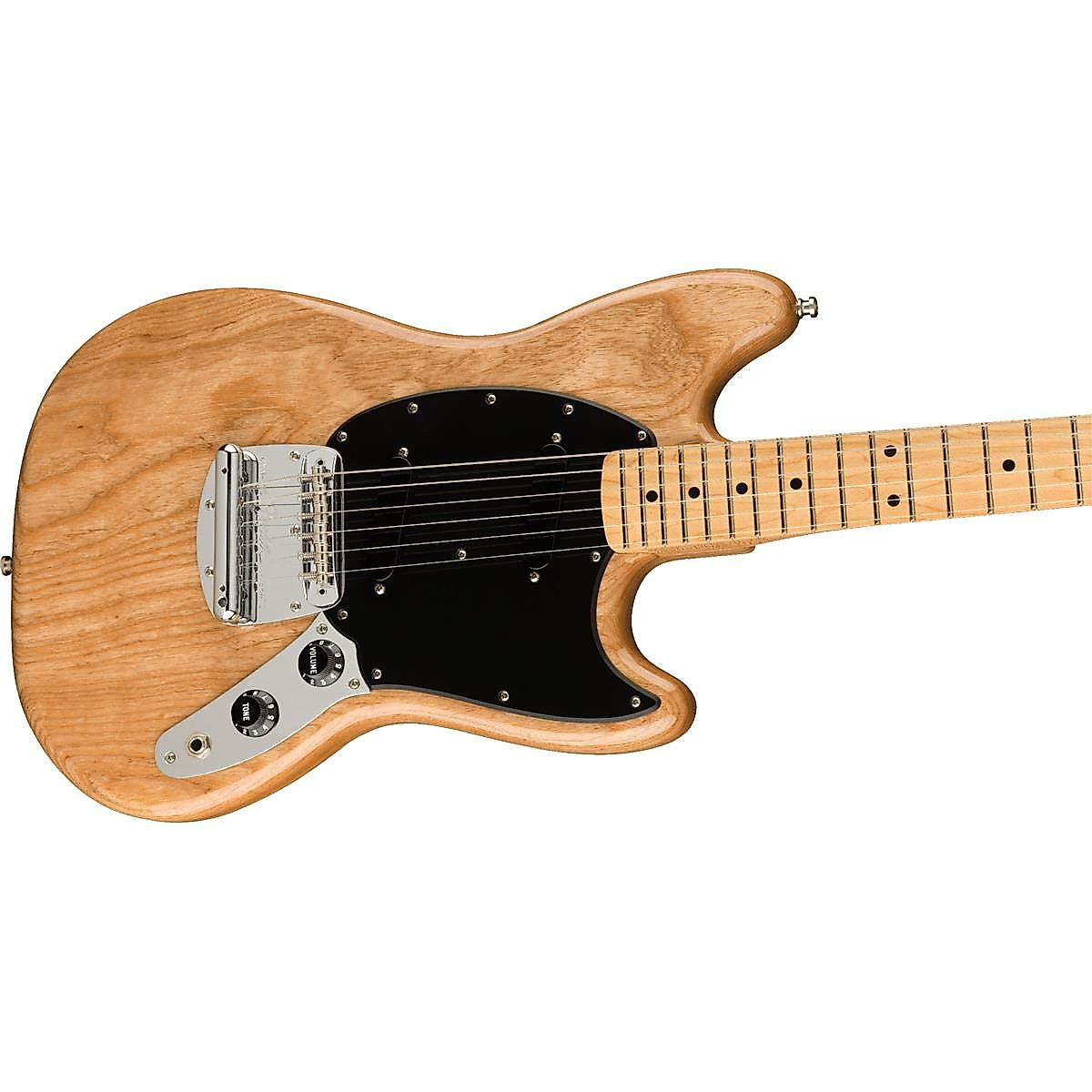 Fender Ben Gibbard Mustang Electric Guitar, with 2-Year Warranty, Natural, Maple Fingerboard