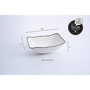 Pampa Bay Porcelain Deep Serving Bowl (White)