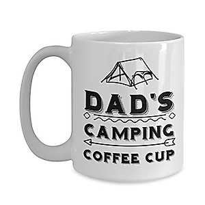 Camper Dad Mug - Dad's Camping - Large Father Coffee Cup - Birthday Anniversary Christmas Gift Stocking Stuffer - Camper Dad Husband Brother Uncle Soon-to-be Dad Co-worker Men