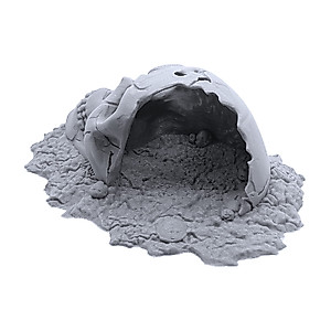 EnderToys Skull Cave, 3D Printed Tabletop RPG Scenery and Wargame Terrain for 28mm Miniatures Gray