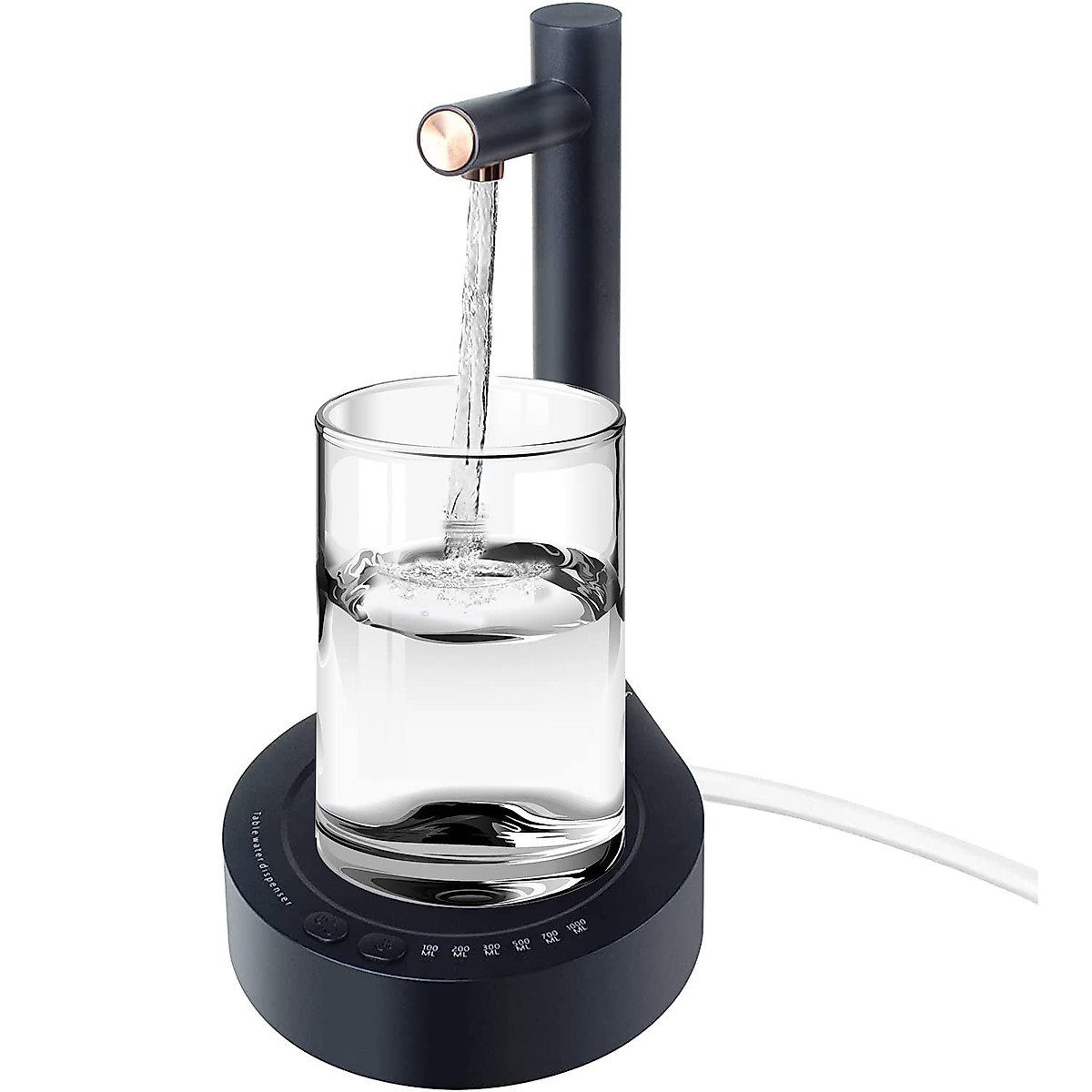 Desktop Water Bottle Dispenser, Water Dispenser for 5 Gallon Bottle, Bedside Water Dispenser 5 Gallon Water Dispenser Portable Water Dispenser for Home,Office,Outdoor(Dark Blue)