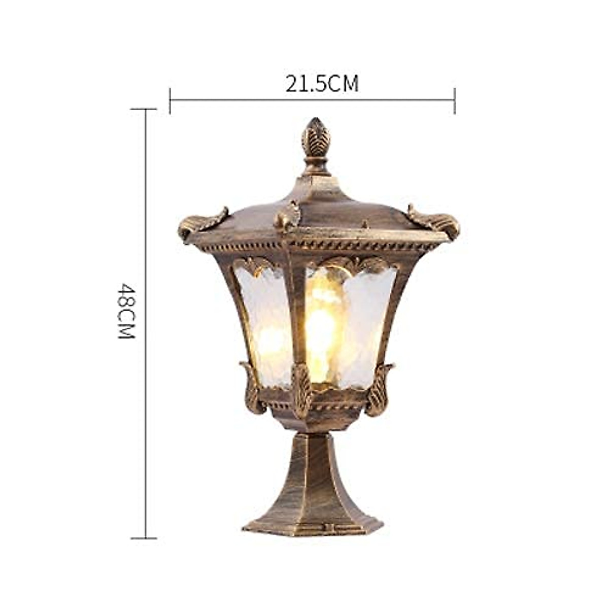 E27 Outdoor Column Lights Industrial Metal Aluminum Post Lights Garden Home Courtyard Street Community Lighting Pillar Lamps