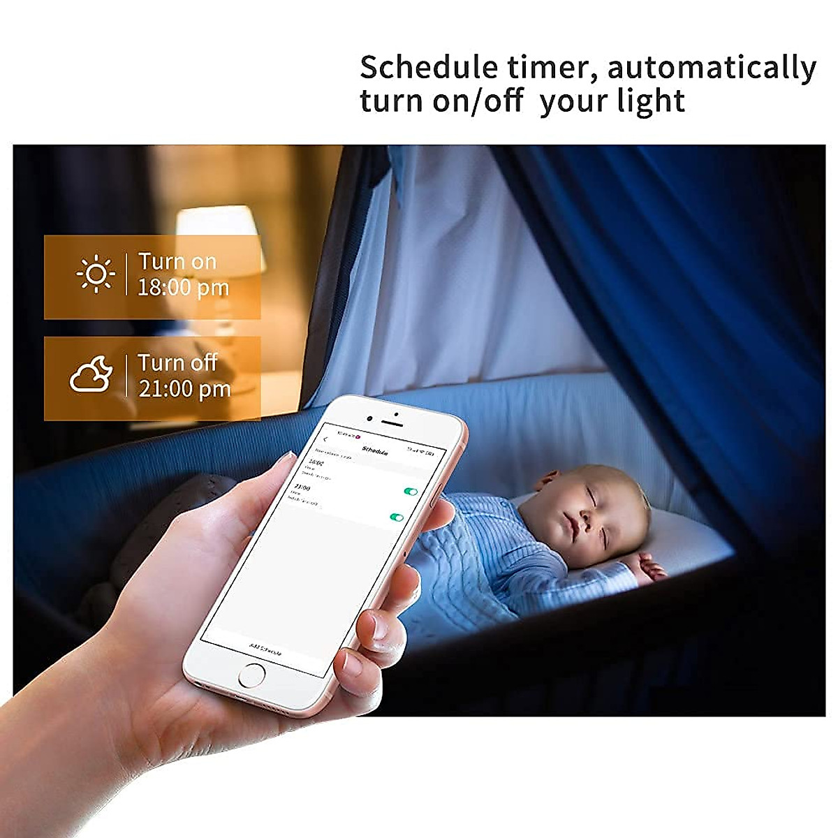 WiFi Smart Plug with Socket tuya Smart Life app Remote Control Outlet Compatible with Alexa and Google Home dimmable RGB LED Night Light