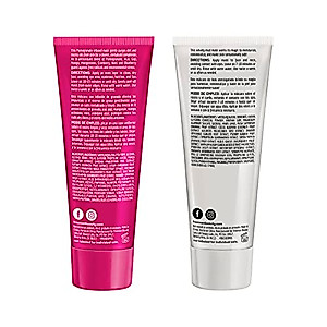 Freeman Limited Edition Pomegranate Peel-Off Facial Mask & Charcoal Black Sugar Mud Facial Mask Duo, Detoxifying, Removes Impurities & Hydrates Skin, Gift Set, 2 Count, 1.5 fl.oz./44 mL Tubes
