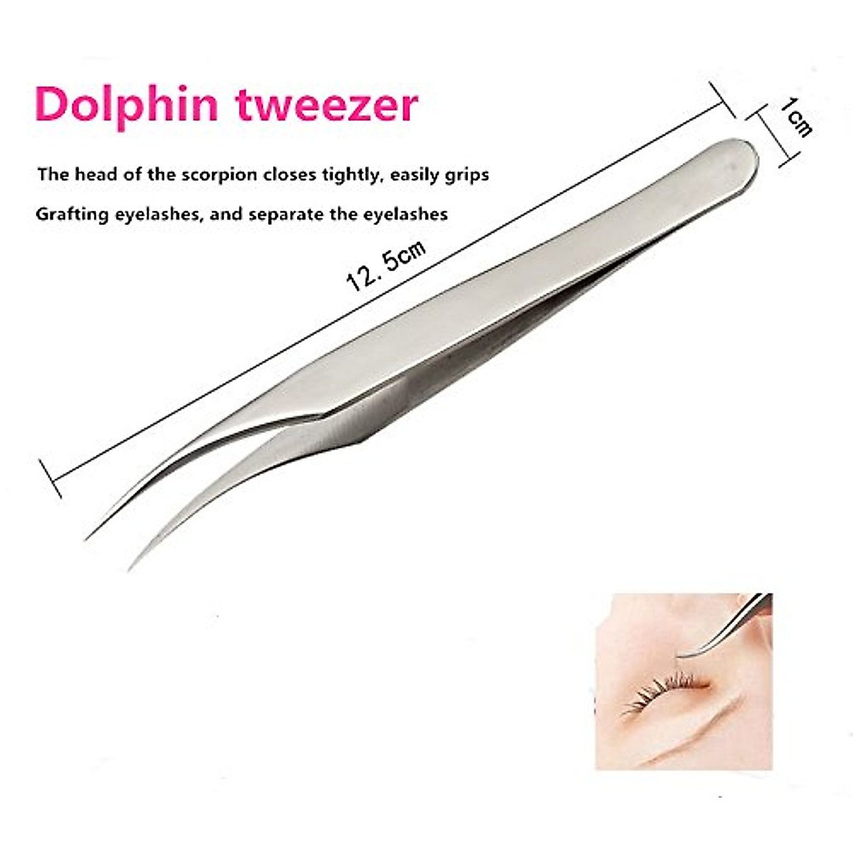 Yimart Professional Eyebrow Tweezer Set False Eyelash Extension Tool Kits Set Eyebrow Tweezers Eyebrow Trimmer Stainless Steel Eye Lashes Tweezers 7Pcs Grafting false eyelashes Makeup Accessories