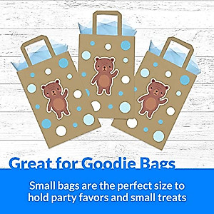 Reli. 110 Pack | 5.25"x3.25"x8" | Small Kraft Gift Bags w/Handles | Kraft Paper Gift Bags/Shopping Bags | Brown Paper Bags for Gifts, Retail, Merchandise, Party Favors