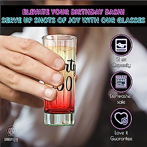 Greenline Goods Shot Glass – 30th Birthday - Dirty 30 Toasting Glass Funny Present to Celebrate Thirty (1 Glass) – Funny Colored Shot Glass For Men and Women