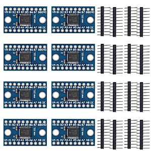 AEDIKO 8pcs TXS0108E Logic Level Module 8 Channel Bi-Directional High-Speed Full Duplex Shifter 3.3V 5V Module