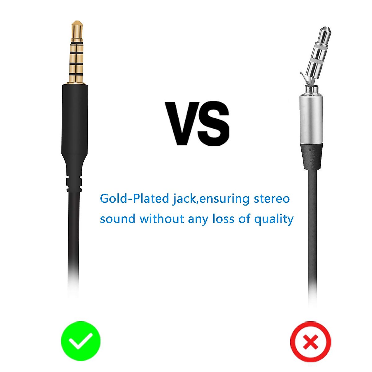 Alitutumao Replacement Astro Headset Cord Astro A10 Cord A40 Cable Compatible with Astro A10 A40 Gaming Headset to Smartphone MixAmp & PC Gaming Controller