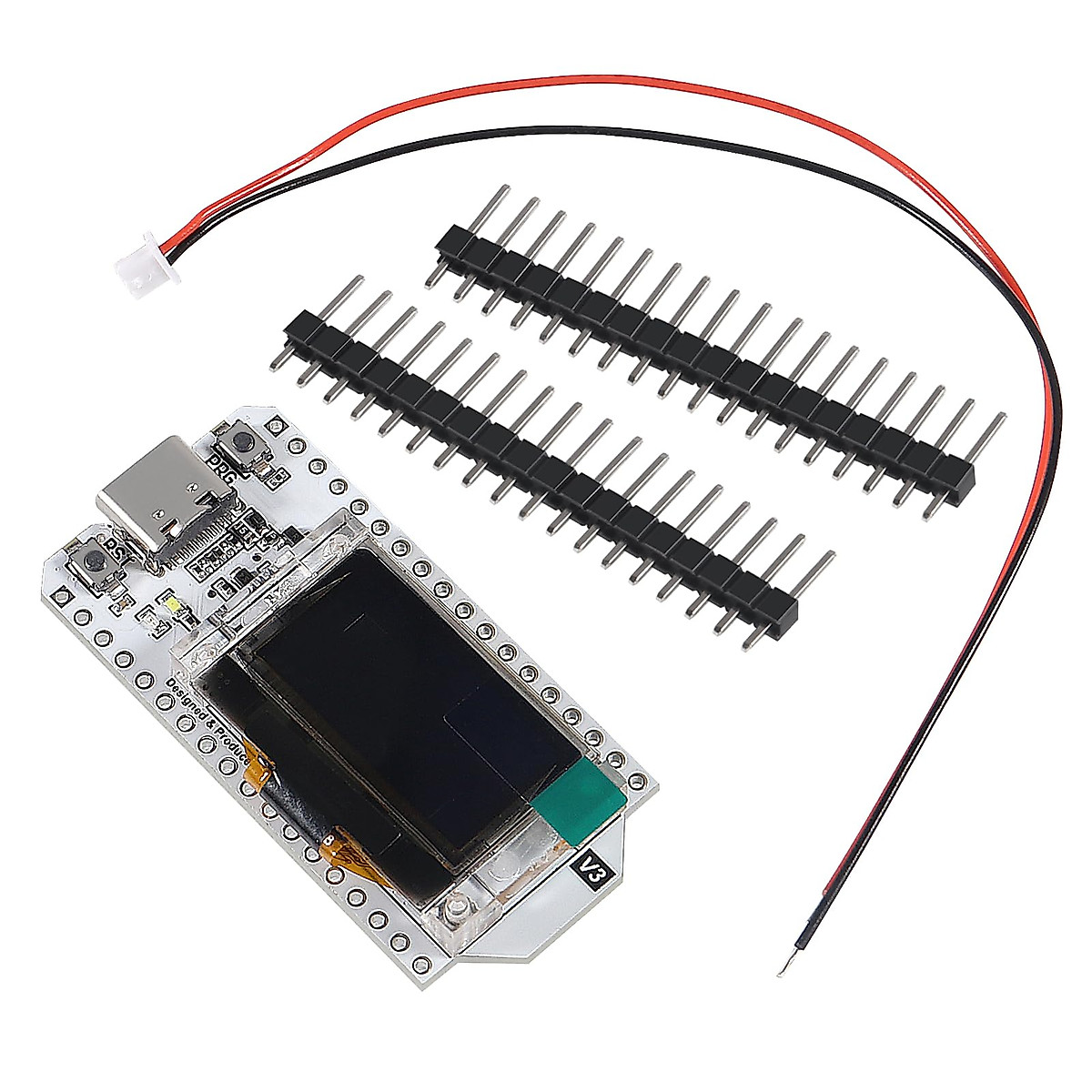 Diitao 2PCS ESP32 WiFi Kit,ESP32 OLED WiFi Kit ESP-32 0.96'' LED Display WiFi+Bluetooth 8MB Flash CP2012 Internet Development Board Blue Background Type C Module for Arduino ESP8266 NodeMCU