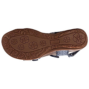 Propét Women's Farrah Sandal, Blue, 10 2E US