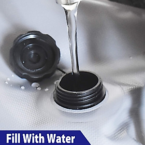 Eurmax USA Saddle Design Water Weight Bag Heavy Duty Water Saddlebag Portable Water Bags Outdoor Weights Photo Video Studio Stand 4-Pack（Grey）