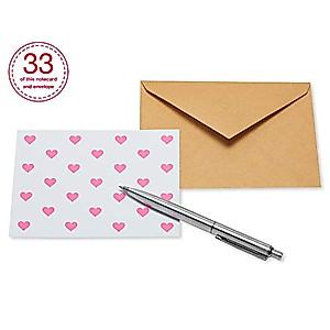 American Greetings Bulk Blank Cards with Envelopes, Heart Stationery (200-Count)