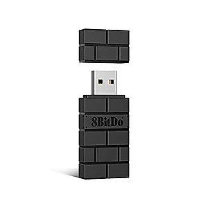 8Bitdo Wireless USB Adapter 2 for Switch/Switch OLED, Windows, Mac & Raspberry Pi Compatible with Xbox Series X & S Controller, Xbox One Bluetooth Controller, Switch Pro and PS5 Controller