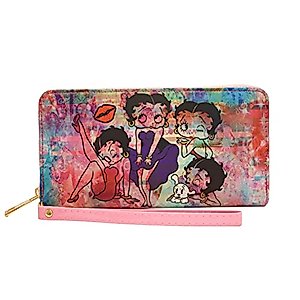 Betty Boop Wallet With Wristlet Collage - Mid-South Products