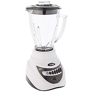 Oster BLSTEG7805W Glass Jar Blender, 220 Volts (Not for USA), 12 Speed 6-Cup, White