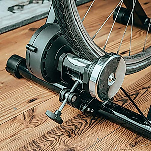 Alpcour Bike Trainer Stand for Indoor Riding – Portable Stainless Steel Indoor Trainer w/Magnetic Flywheel, Noise Reduction, 6 Resistance Settings & Bag – Stationary Exercise for Road & Mountain Bikes