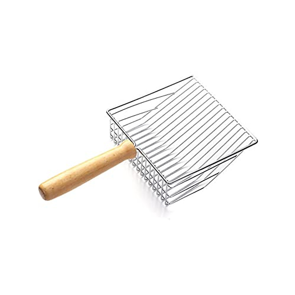 KUNWU Stainless Steel Food Grade 20" x 14" x 6" Extra Large Cat Litter Box with Silver Scoop Set