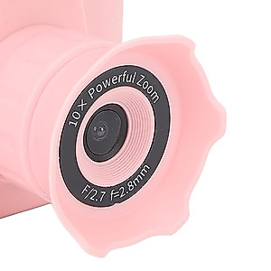 Children's Print Camera, Dual Lens SLR Kids Mini Digital Camera with Gallery Playback, 10x Zoom, 4 Puzzle Games, Music Mode, 2.8 inch IPS Screen (Pink)