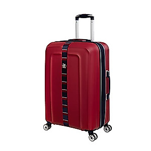 it luggage Jupiter 28" Hardside Checked 8 Wheel Expandable Spinner, Red