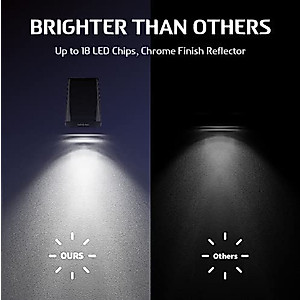 Solar Spot Lights Outdoor, SainSonic IP67 Waterproof Spotlights with a No Peeling Panel and Screwless Design for Long Life, LED Garden Wall Yard Pool Landscape Lighting, 700 Lumens Cool White, 2 Packs