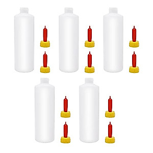 5 Sets 400ml Lamb Feeding Bottle, Kid Livestock Drink Bottle Goat Milk Bottle Lamb Nursing Bottles Milk Feeder Bottles for Farm