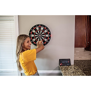 Arachnid SDB1000 Soft Tip Dartboard with Online Gameplay and Full Color Scoring and Animation, Black (SDBA1000ARA)