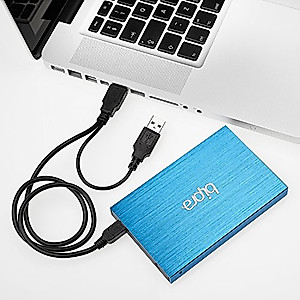 BIPRA 320Gb 320 Gb 2.5 Inch External Hard Drive Portable USB 2.0 - Blue - Ntfs
