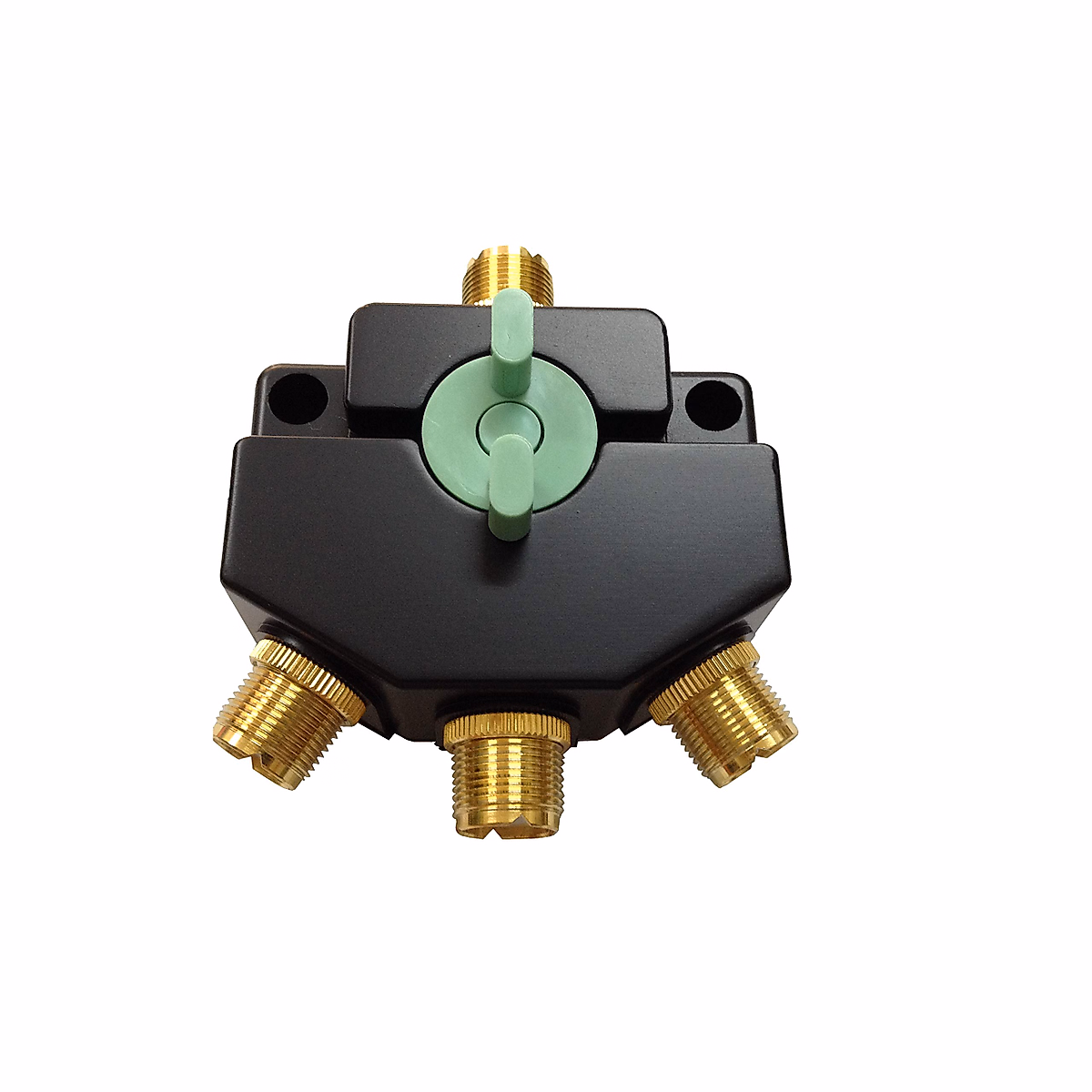 Anteenna TW-103 3 Position Coaxial Switch for 144/440MHz HAM CB or HF/VHF/UHF Radio UHF Female (SO-239) Connector Plated Golden