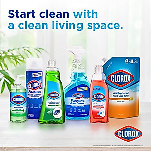 Clorox Antibacterial Liquid Hand Soap Pump - 16 oz Citrus Burst Antibacterial Hand Soap - Liquid Hand Soap Eliminates Germs and Bacteria, Soft on Hands Tough on Dirt