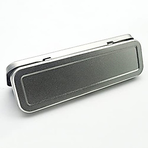 Empty Tin Box Pencil Case Metal Hinged Tin Stationery Box Rectangular Pencil Case Storage Containers Organizer 5pcs for Makeup Painting Brush Pen Candy Cookie