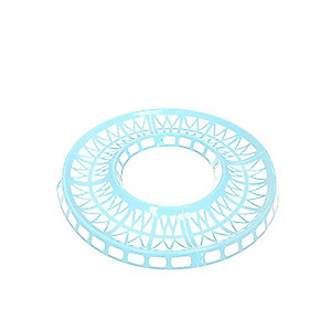 WishLotus Hamster Track 4Pcs, Hamster Jogging Exercise Ball Track Detachable DIY Hamster Running Track Doing More Activities Plastic Hamster Ball Track for 12cm, 14cm, 16cm, 18cm Running Balls (Blue)