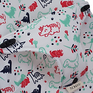 JYOKO KIDS Cover Liner Compatible with Baby Bouncer Babybjorn Soft, Balance, Bliss and Mini (Cotton, Dino Party)