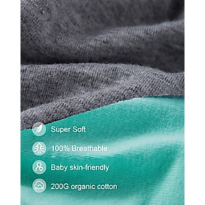 Mecc ecoh 2 Packs 100% Organic Cotton Bassinet Sheets, GOTS Certified, 100% Breathable Bassinet Cover, Comfort Snug Fitted, Fits Most Bassinet Mattress for Baby's (Light gray & Dark gray)
