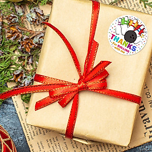 Bowling Party Thank You Sticker Labels, 2" Party Circle Stickers, Great for Party Favors, Envelope Seals & Goodie Bags（54 Count）